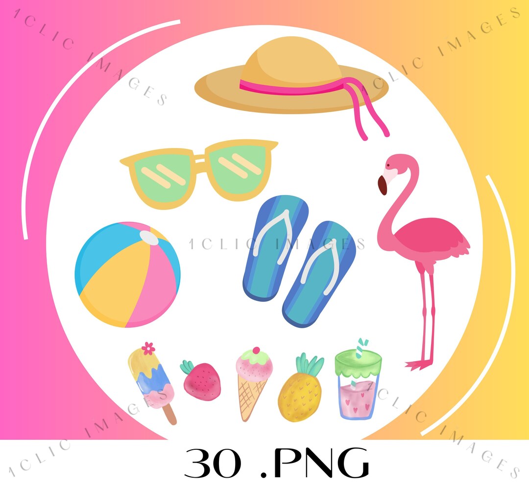 Summer Clipart, Beach Quotes, Digital Download, Clipart PNG - Etsy