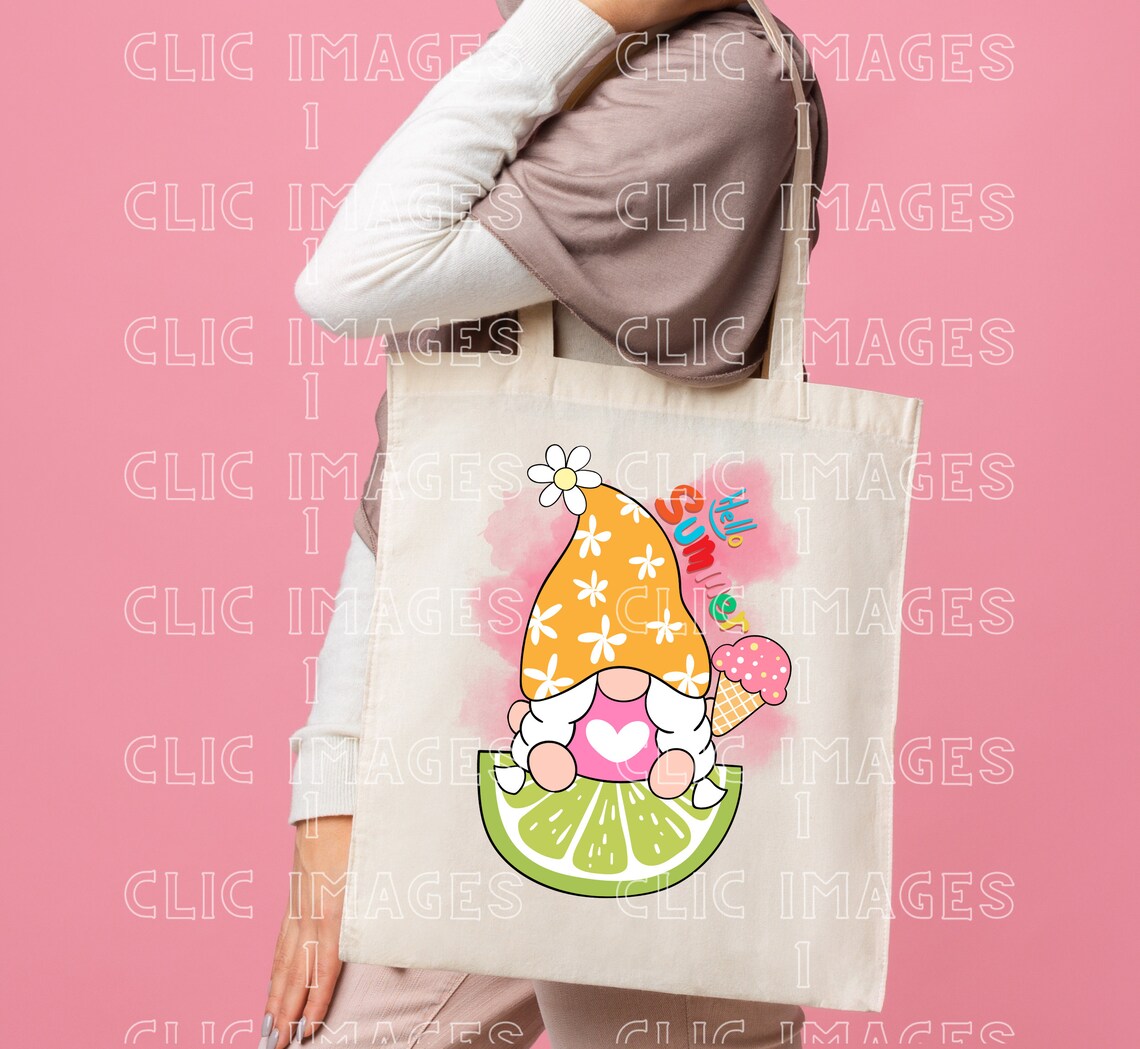Ice Cream Summer Gnome, Summer Themed, Gnome PNG - Etsy