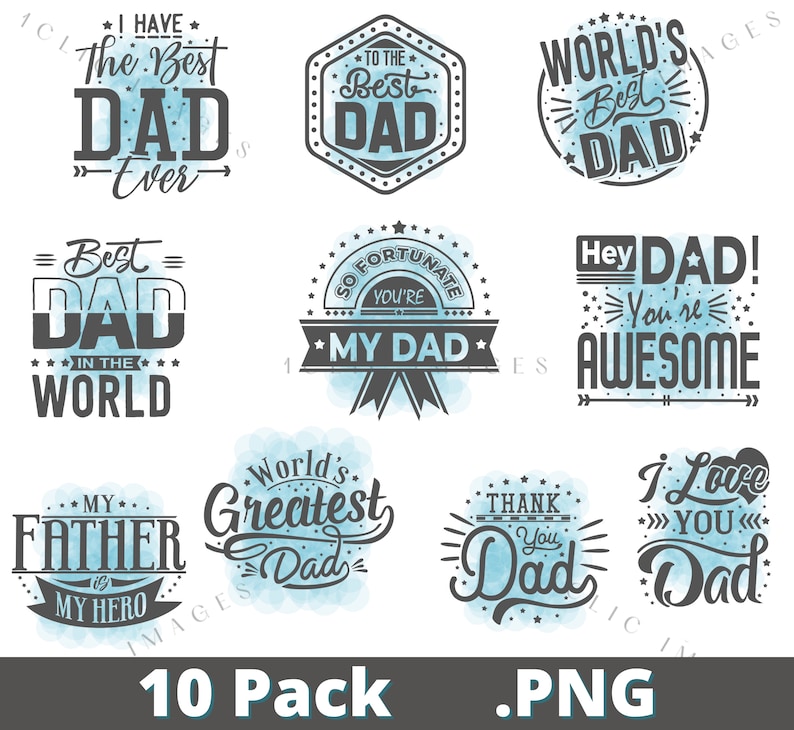 Father's Day PNG, Dad PNG, Daddy, Best Dad, Happy Fathers Day - Etsy