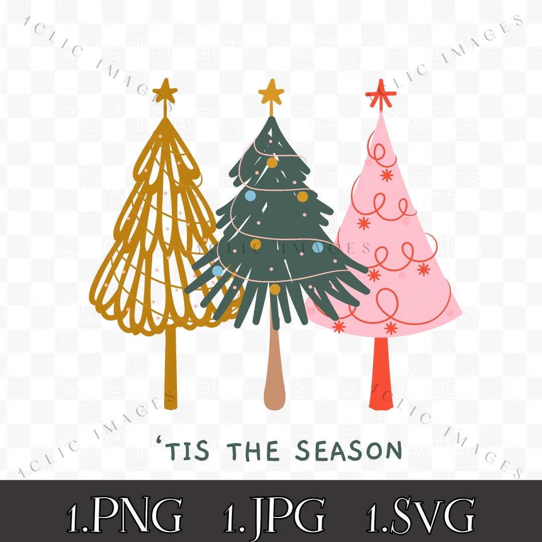 Christmas Png, Boho Christmas Trees Svg Png, Xmas Tre Png, Boho Png ...