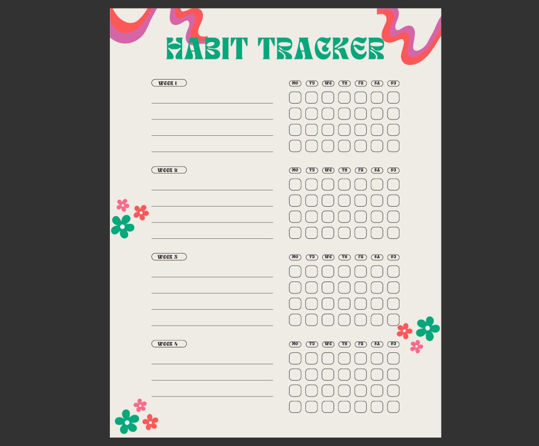 2024 Habit Tracker - Etsy