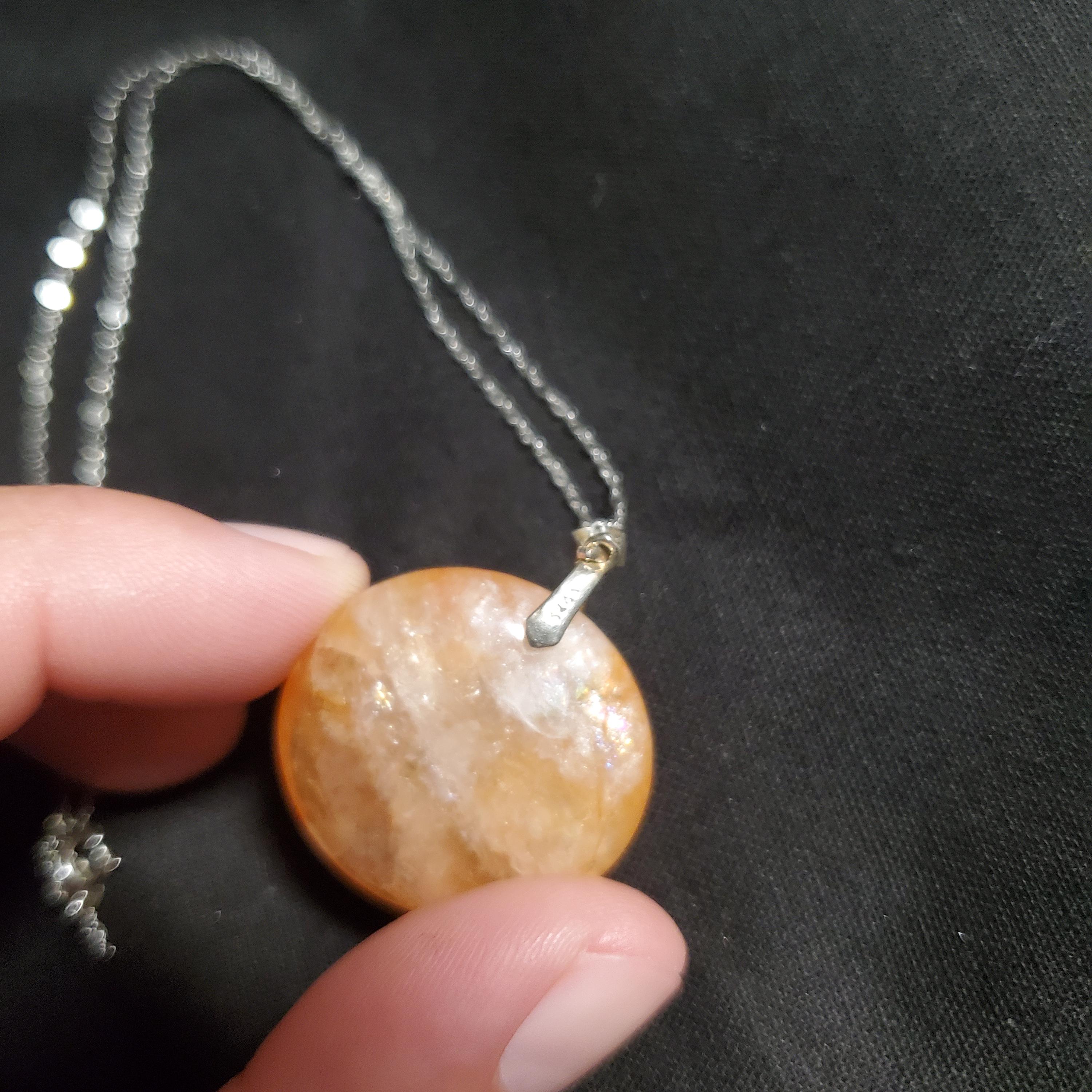 Fire Quartz Necklace - Etsy