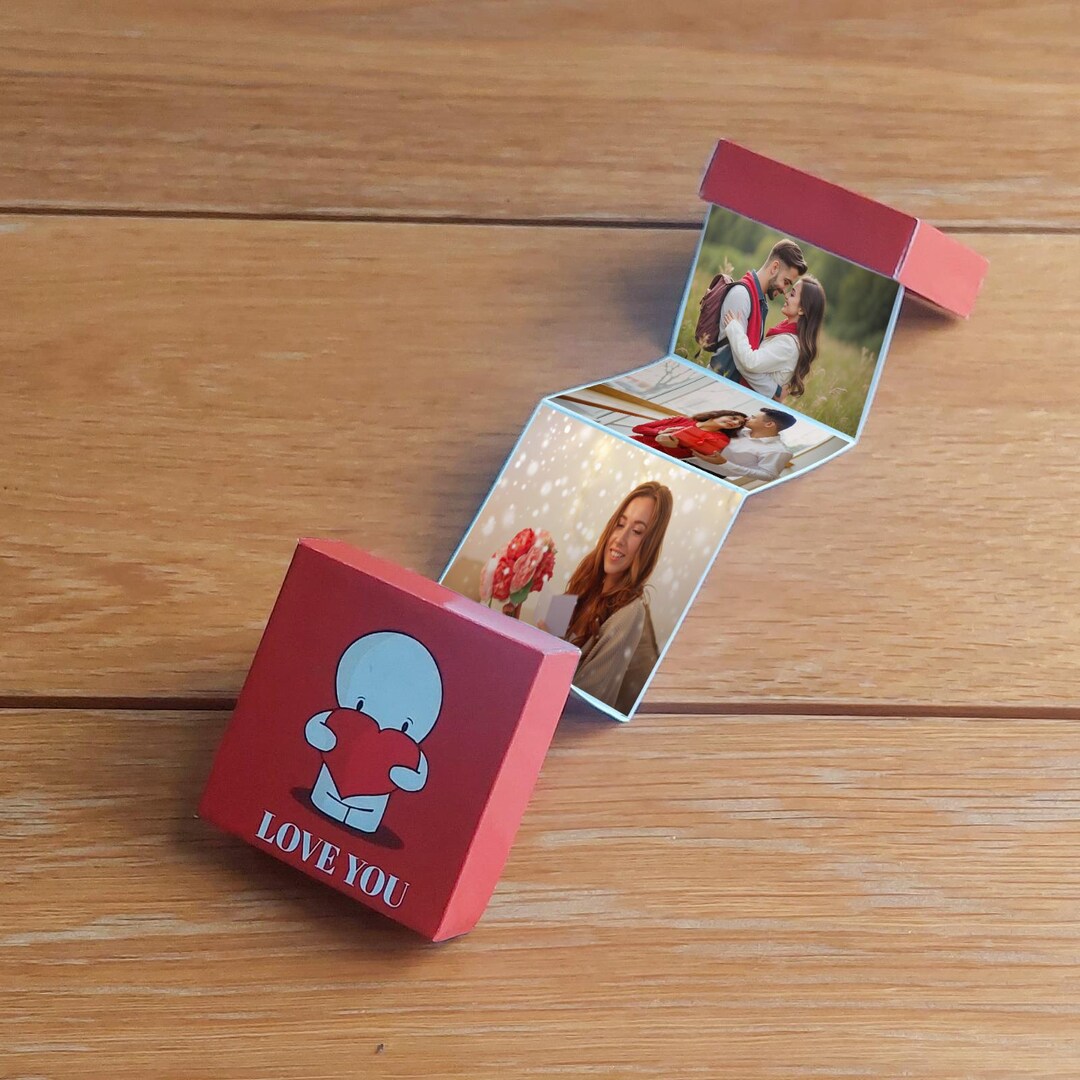 Couple Photo Box for Anniversary, Valentines Day, Proposal Gift, Love ...