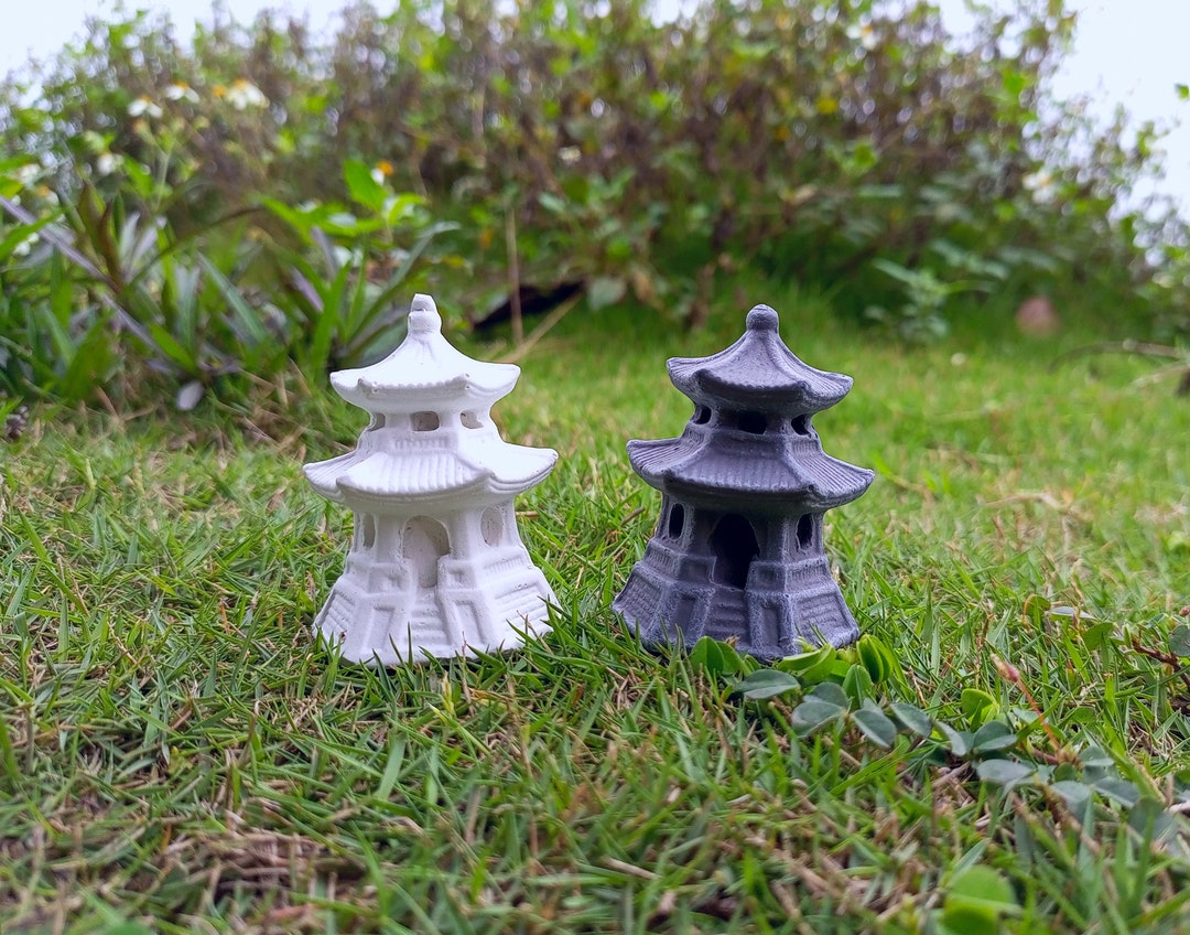Handmade Concrete Pagoda Statue: Asian Garden Decor (6.5cm) - Etsy