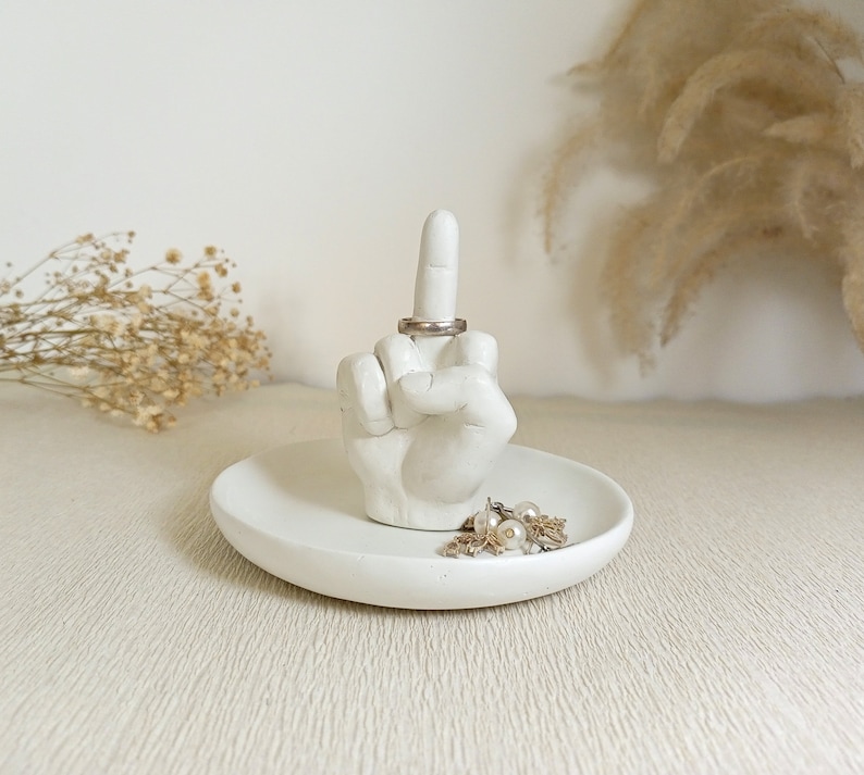 Middle Finger Ring Holder Finger Ring Stand Engagement - Etsy
