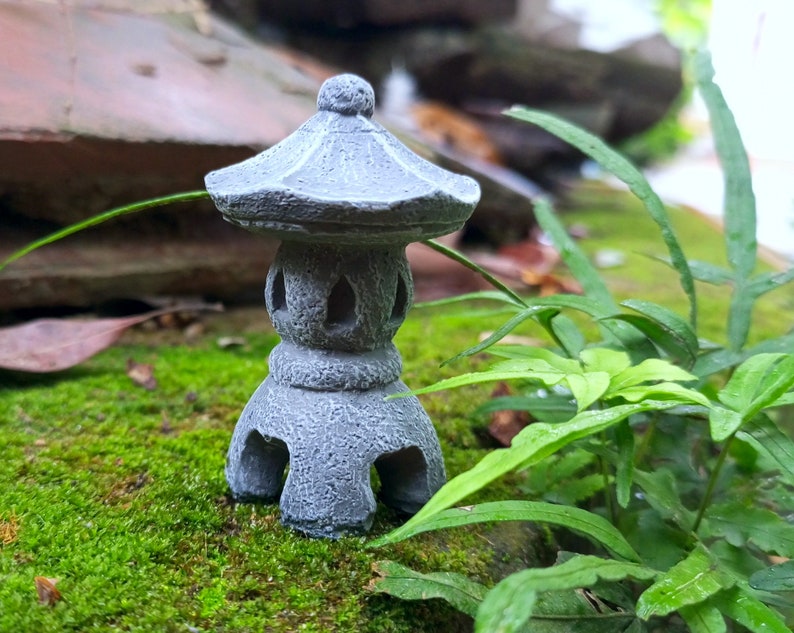 Miniature Stone Lantern Statue for Japanese-inspired Garden - Etsy