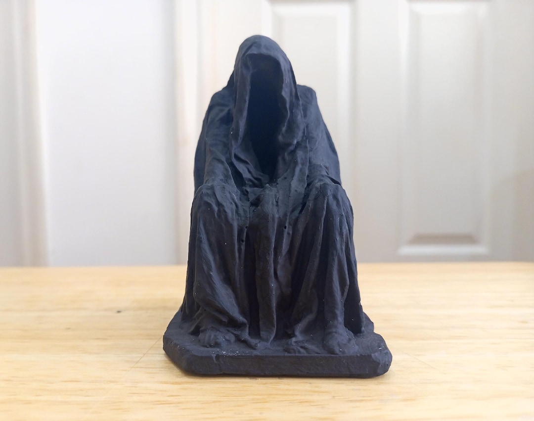 Handmade Concrete Grim Reaper Figure: Gothic Horror Decor - Etsy