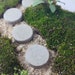 5 Miniature Round Concrete Garden Stepping Stones Stone Walkway Fairy ...