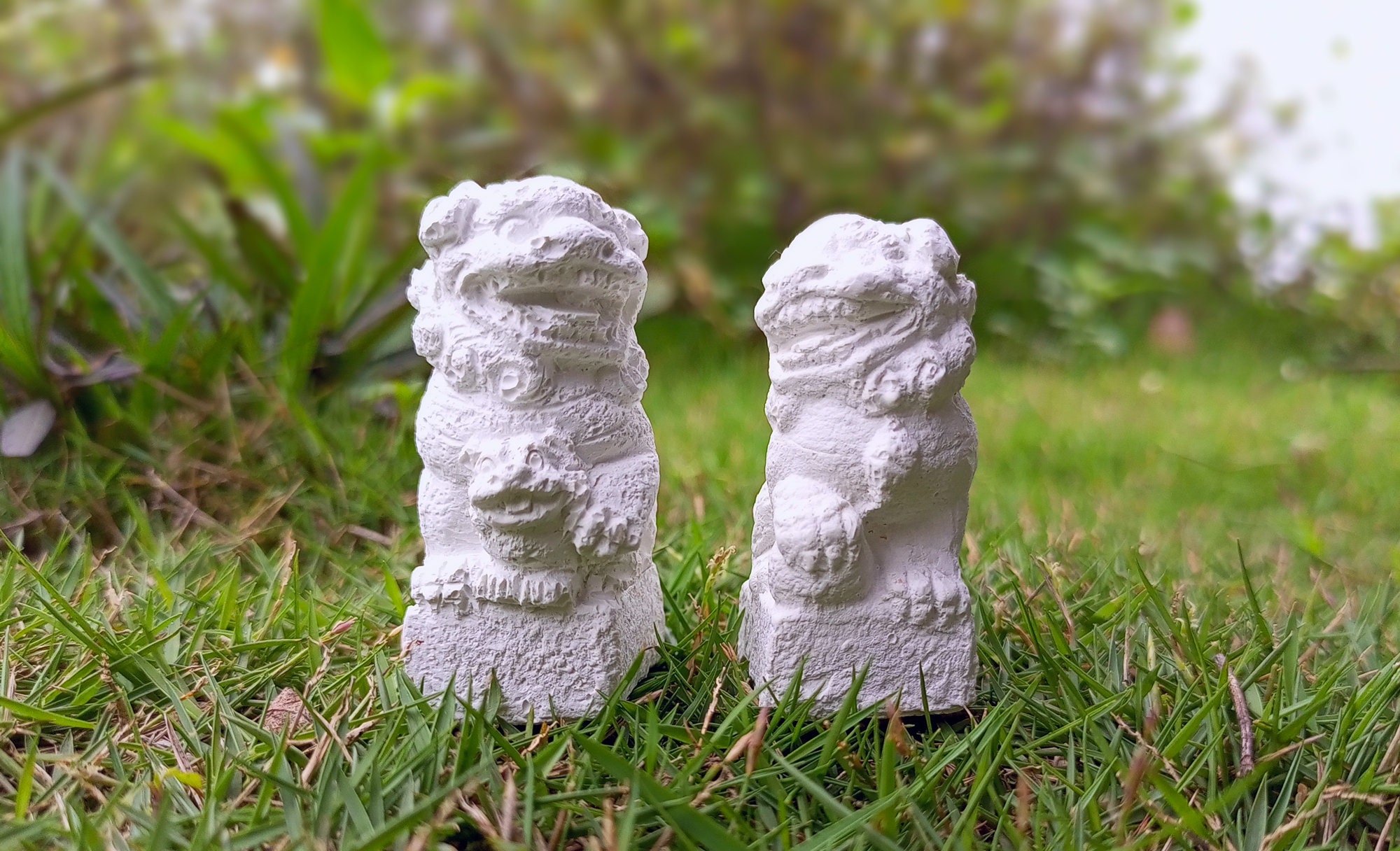 5cm Miniature Concrete Foo Dog Statue Cute Foo Dog Lion - Etsy