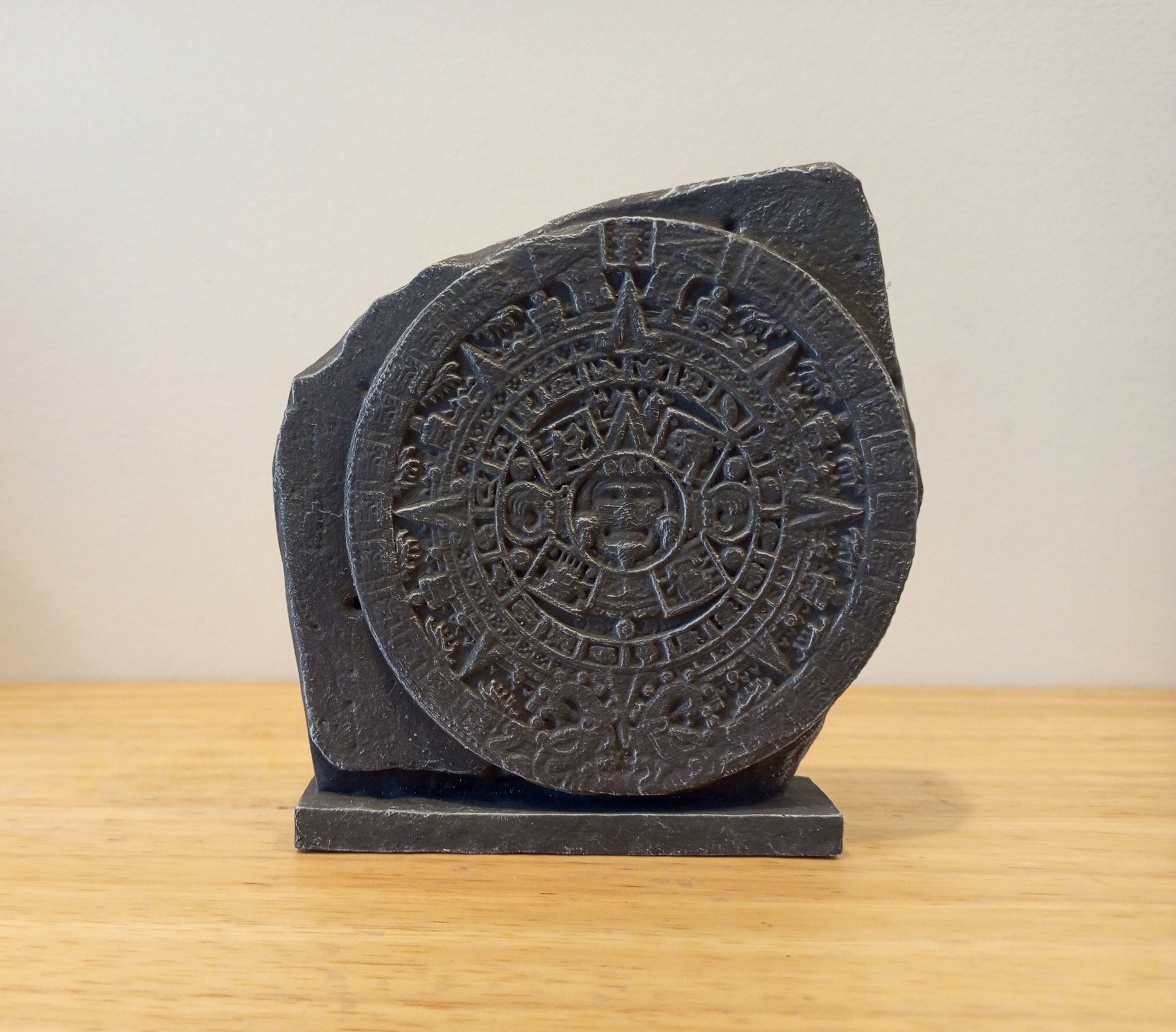 Aztec Calendar Replica: Cement Stone of the Sun Decor - Etsy