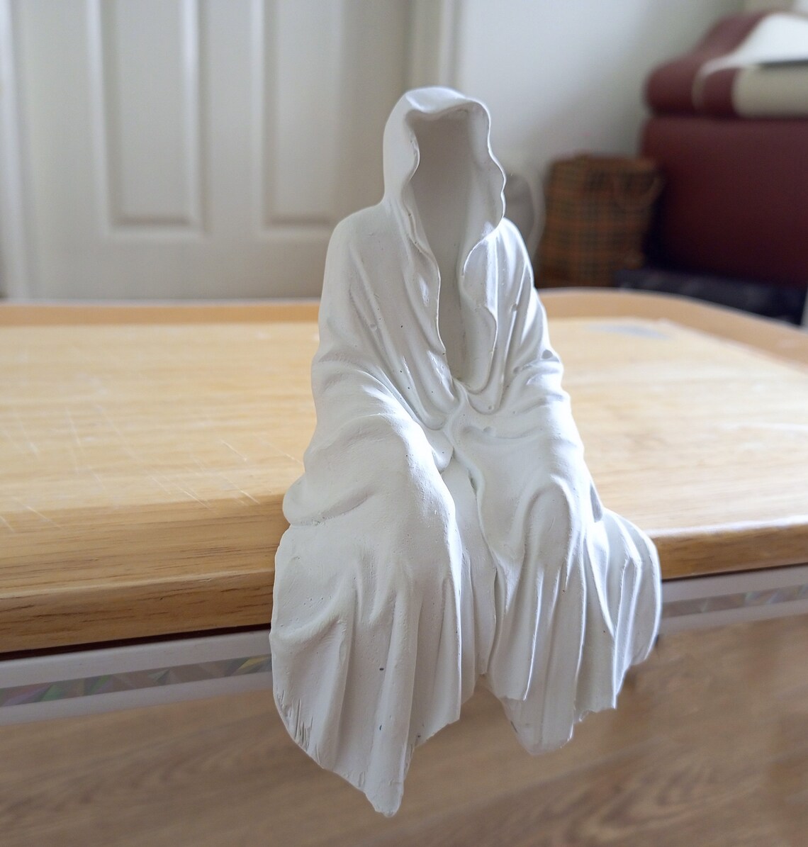 Sitting Death Statue Grim Reaper Figure Gothic Sitting - Etsy