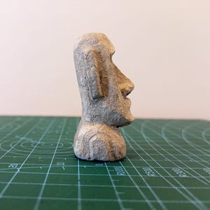 Grey Concrete Miniature Moai Statue - Mini Moai Figure Easter Island ...