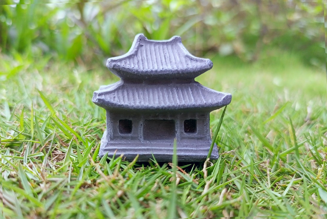 Miniature Concrete Pagoda: Handmade Zen Garden Statue - Etsy