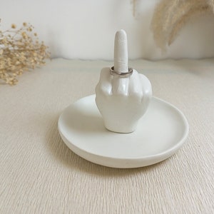 Middle Finger Ring Holder Finger Ring Stand Engagement Wedding Ring ...