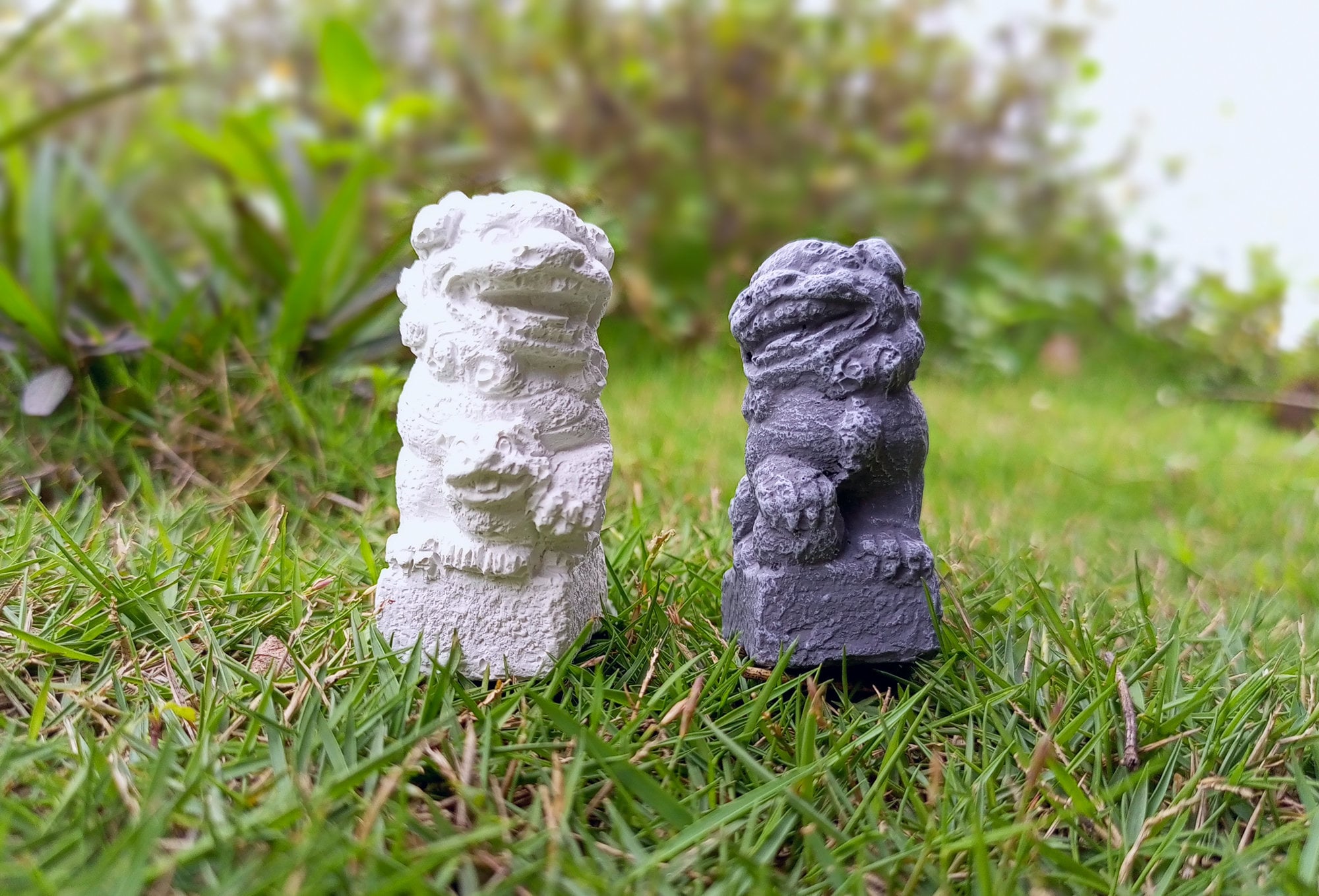 5cm Miniature Concrete Foo Dog Statue Cute Foo Dog Lion - Etsy