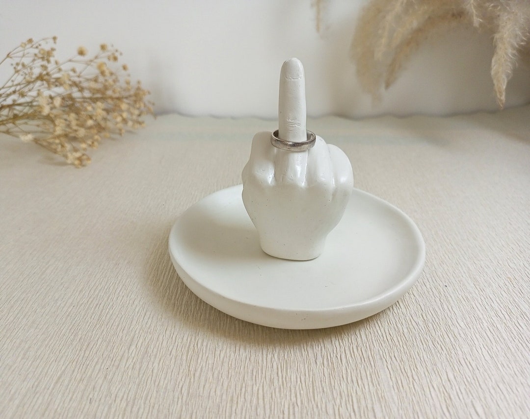Middle Finger Ring Holder, Finger Ring Stand, Engagement Wedding Ring ...