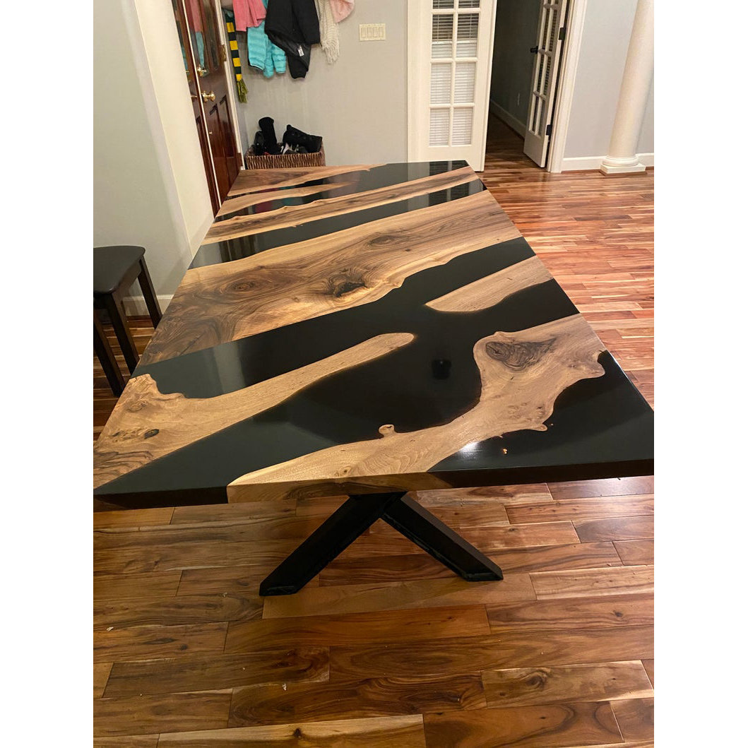 Epoxy Dining Room Table Set at Skye Milliner blog