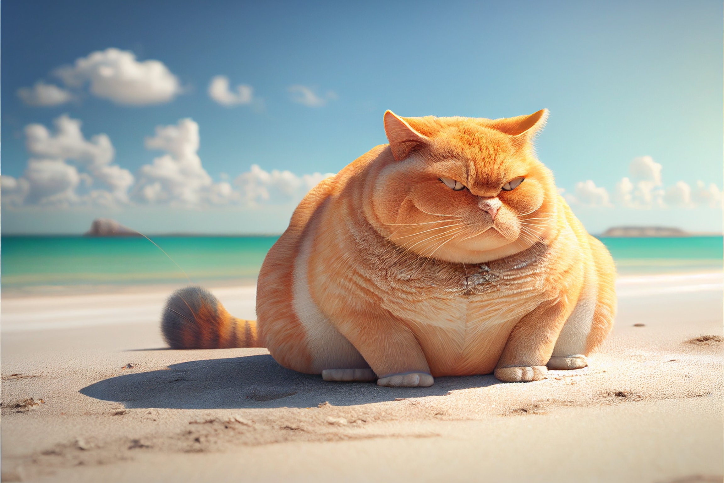 Obese Orange Cats