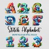 Lilo & Stitch Alphabet Font SVG PNG Lilo Stitch Letters, Numbers Kid's ...