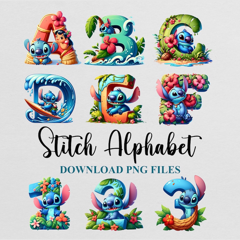 Stitch Alphabet - Etsy