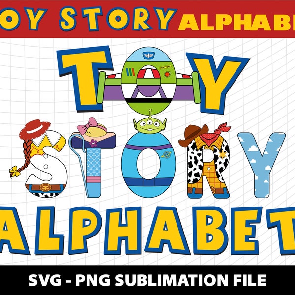 Toy story svg alphabet - Etsy France