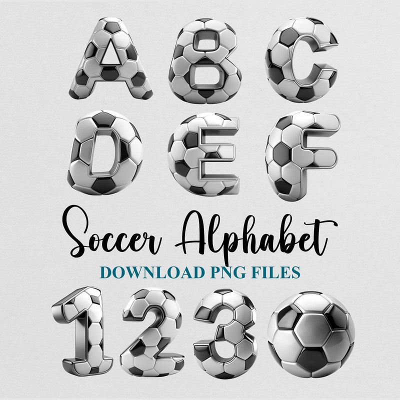 Soccer Wall Letters - Etsy