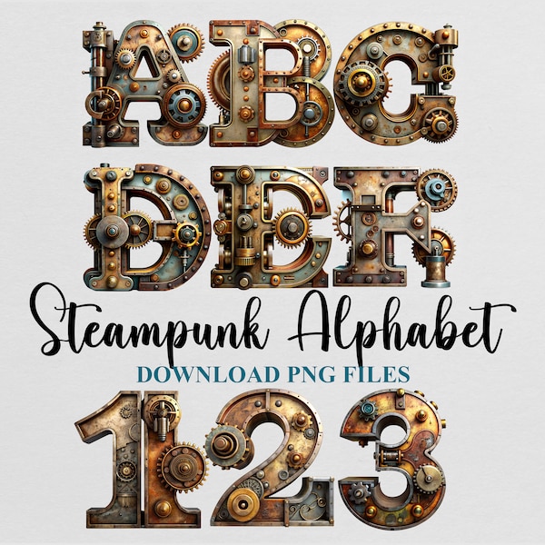 Steampunk Letters - Etsy