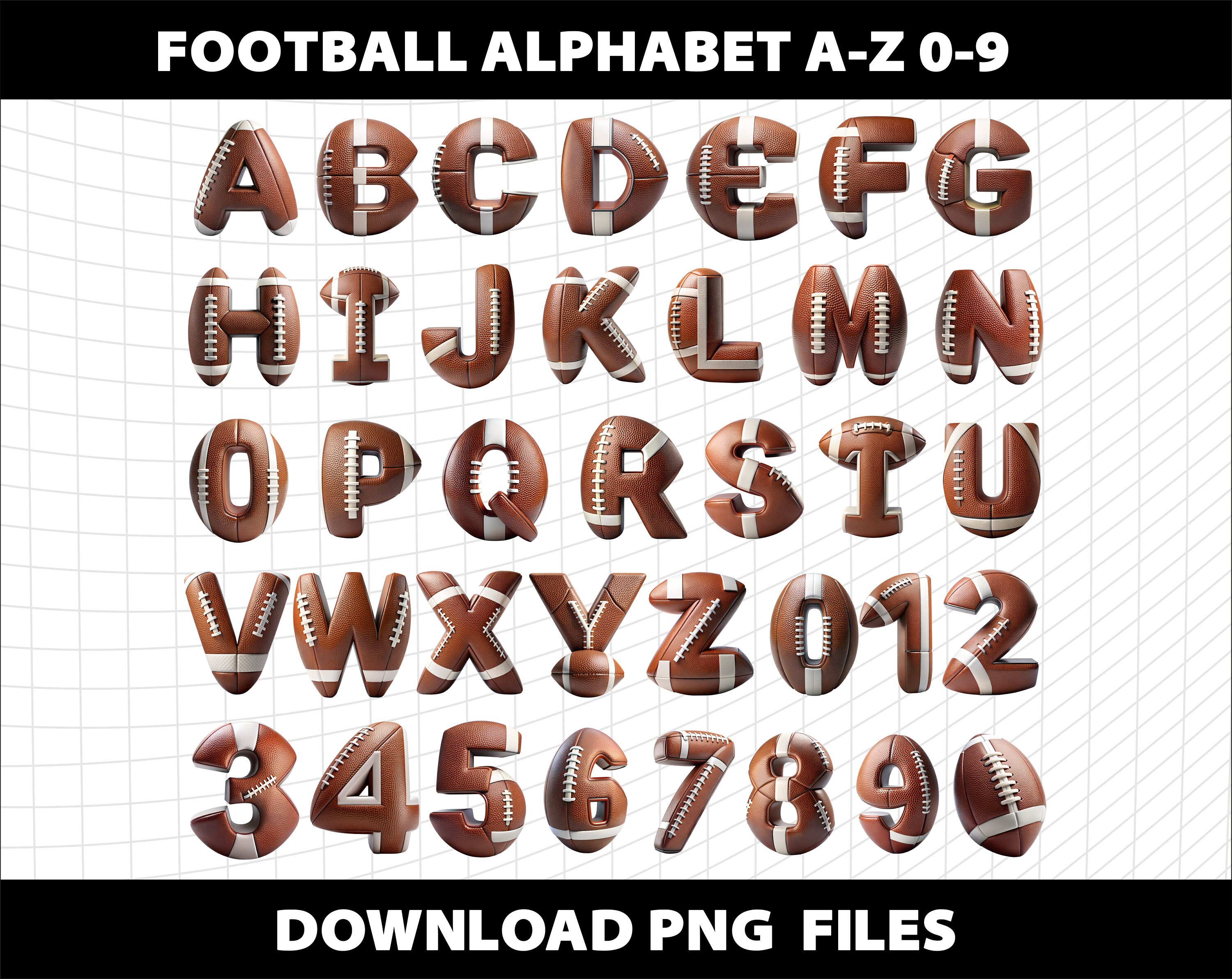 Sports Letters Alphabet Football Basketball Baseball Soccer Softball ...