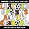 Sports Letters Alphabet Football Basketball Baseball Soccer Softball ...