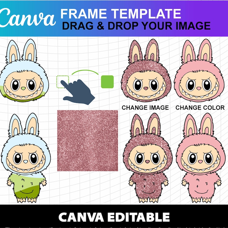 Labubu Box Template - Etsy UK