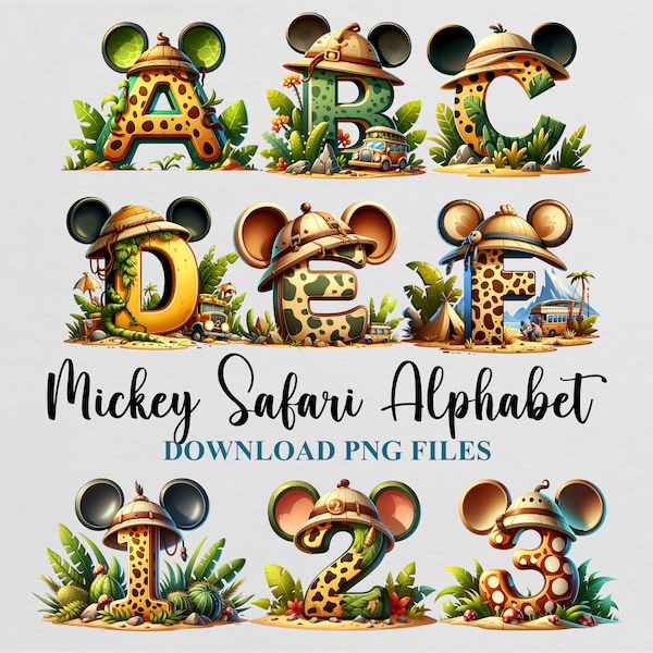 Safari Letters - Etsy