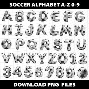 Sports Letters Alphabet Football Basketball Baseball Soccer Softball ...