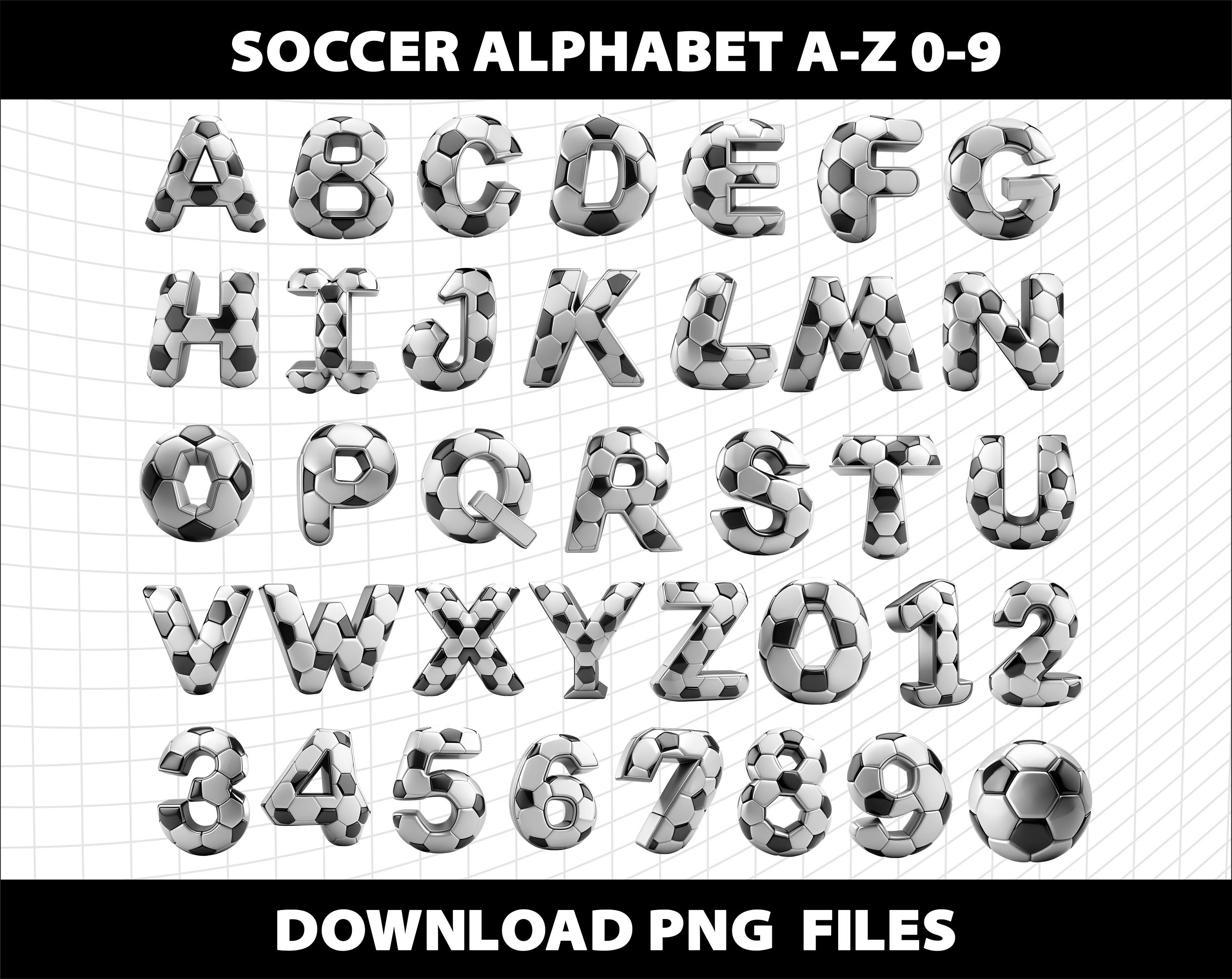 Sports Letters Alphabet Football Basketball Baseball Soccer Softball ...