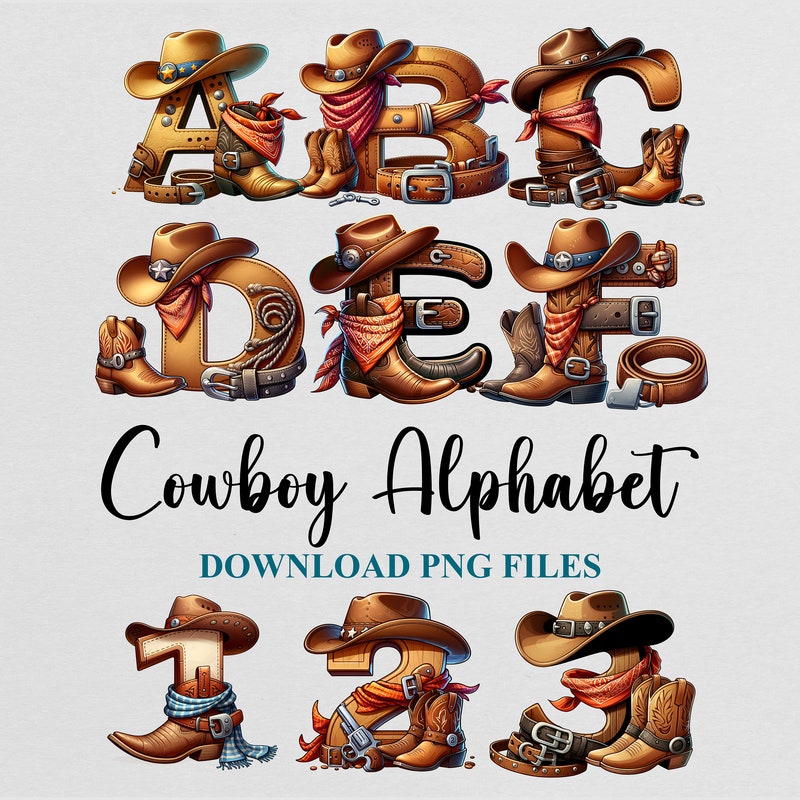 Western Letters - Etsy