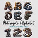 Motorcycle Alphabet Letters Motorbike Cliparts Sublimation PNG Doodle ...