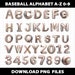 Sports Letters Alphabet Football Basketball Baseball Soccer Softball ...