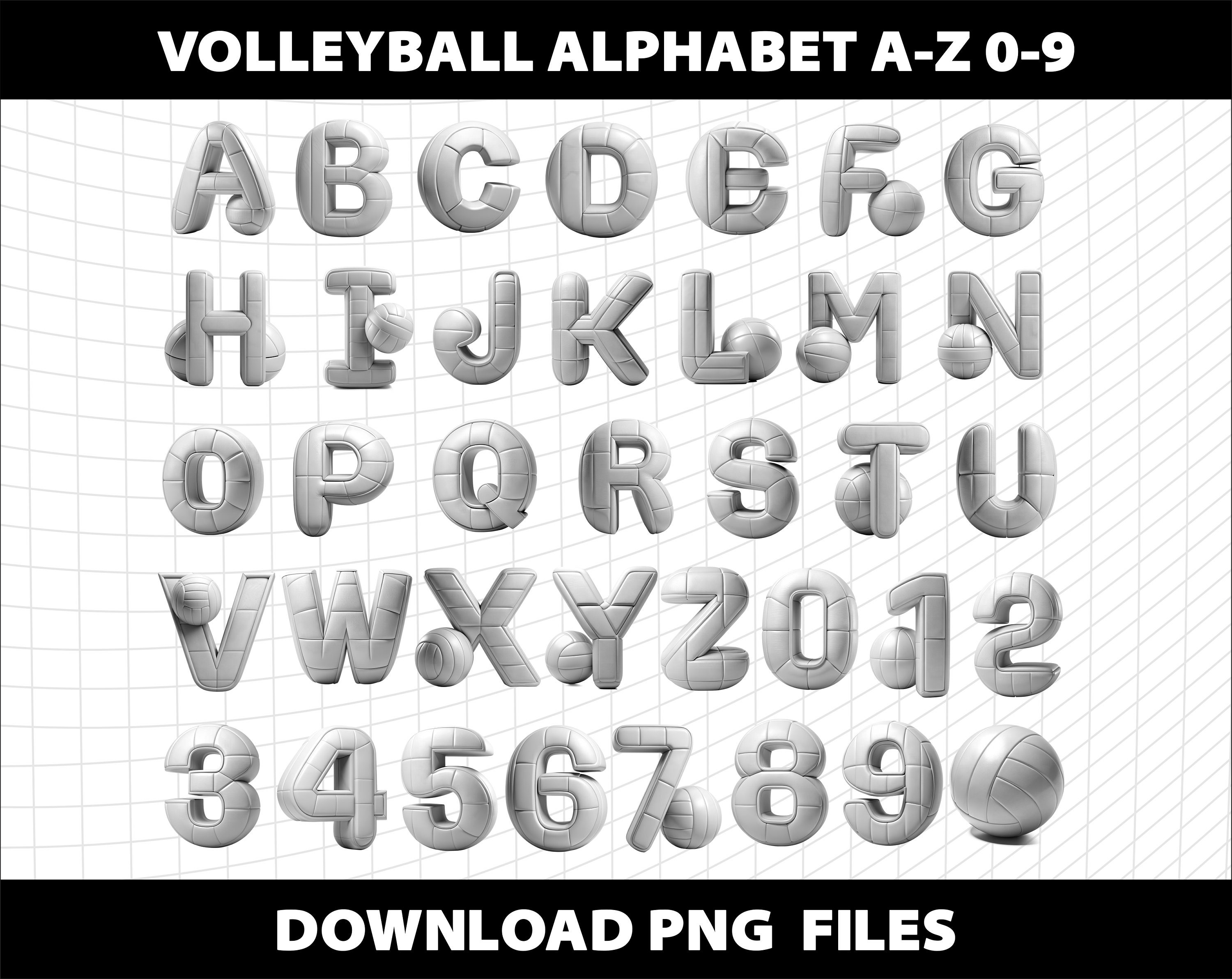 Sports Letters Alphabet Football Basketball Baseball Soccer Softball ...
