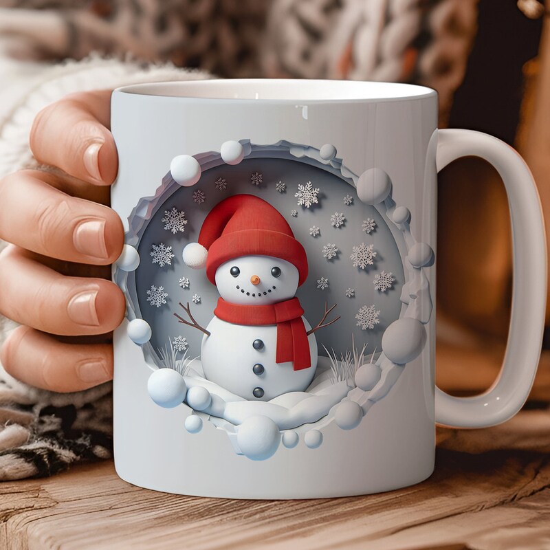 3d Snowman - Etsy