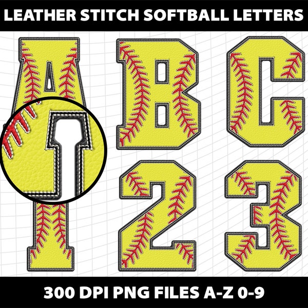 Softball Letters - Etsy