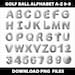 Sports Letters Alphabet Football Basketball Baseball Soccer Softball ...