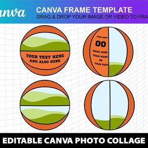 Basketball Photo Collage Canva Frame Template Canva Design Photo Fill ...