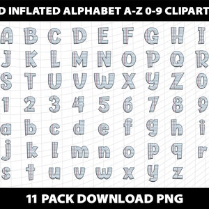 3d Inflated Puffy Back to School Teacher Letters Alphabet Numbers ...