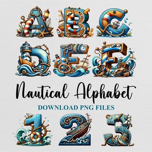Nautical Alphabet - Etsy