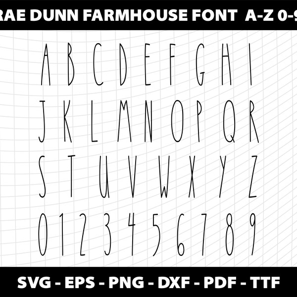 Embroidery Rae Dunn Font - Etsy