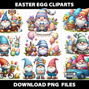 Gnome Watercolor Cliparts Easter Egg Lucky Valentine Day Patriotic ...