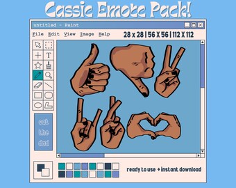 6 Hand Emotes Pack for Twitch Discord | Hand Emotes | Shae Emote Pack ...