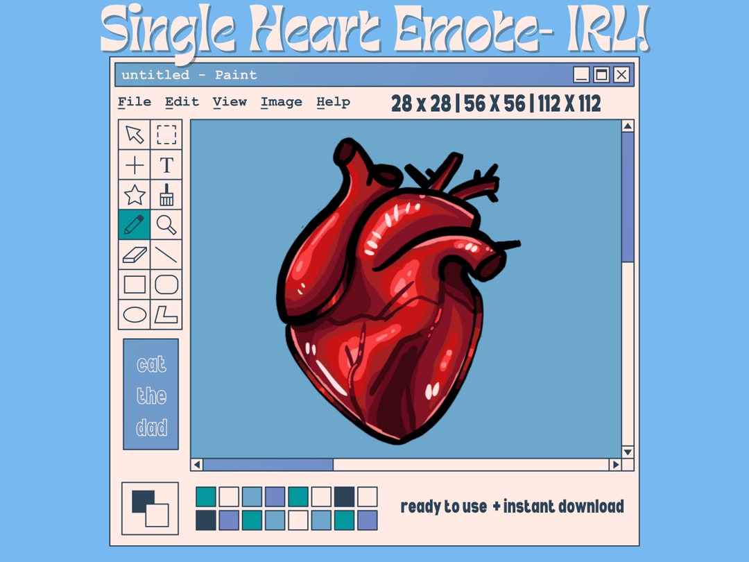 Heart Emote for Twitch Discord | Realistic Red Heart Emote | IRL Emote ...