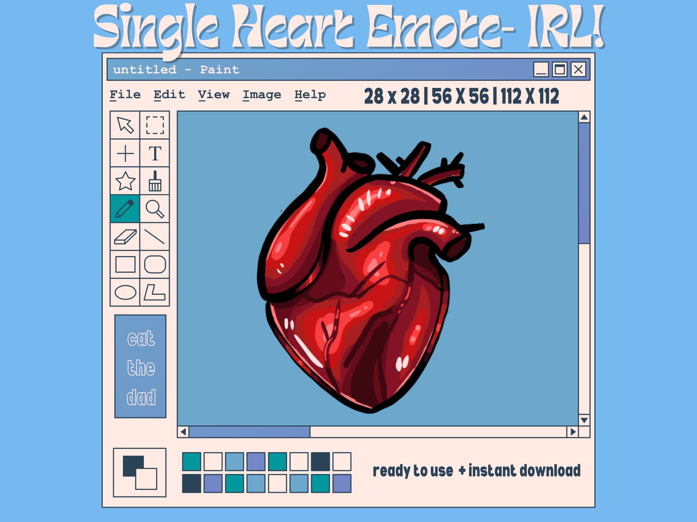 Heart Emote for Twitch Discord | Realistic Red Heart Emote | IRL Emote ...