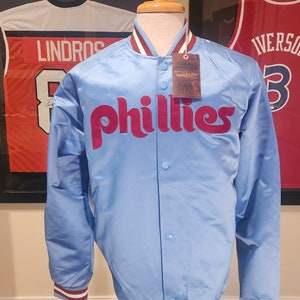 Philadelphia Phillies Powder Blue Mitchell and Ness Jacket New With ...