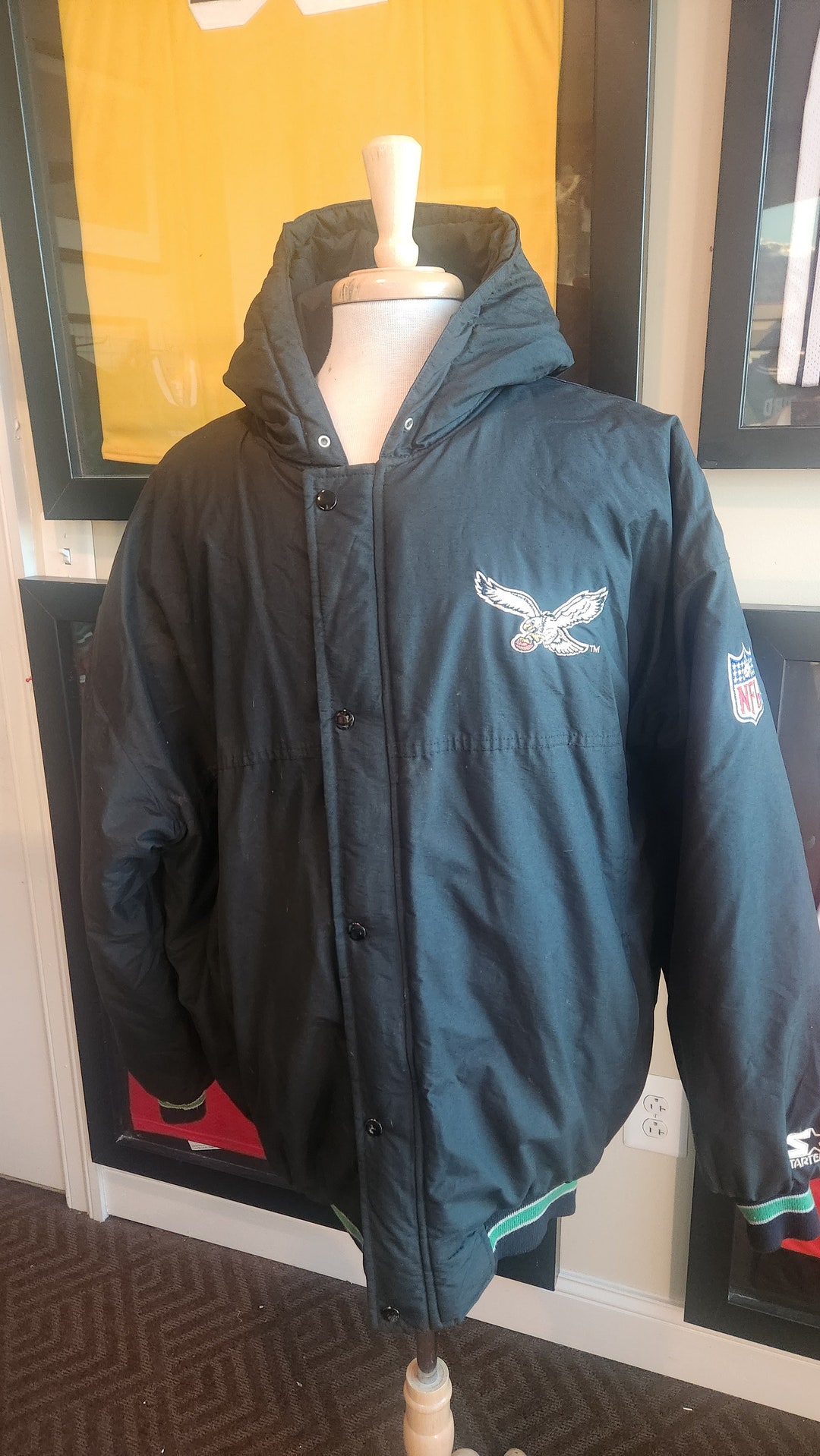 Size XL Philadelphia Eagles Full Zip Parka Jacket Made by Starter - Etsy
